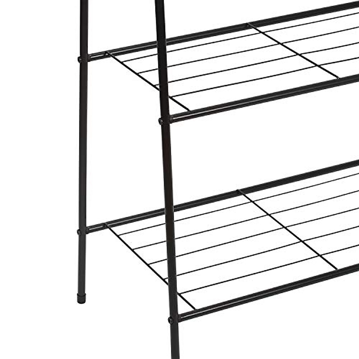 Organize It All Garment Rack with 2 Tier Shelving, Assembled Dimensions: 23. 7” x 14. 09” x 59. 06, Multi-Functional, Great for Storing Shoes, Space Saving, Freestanding,