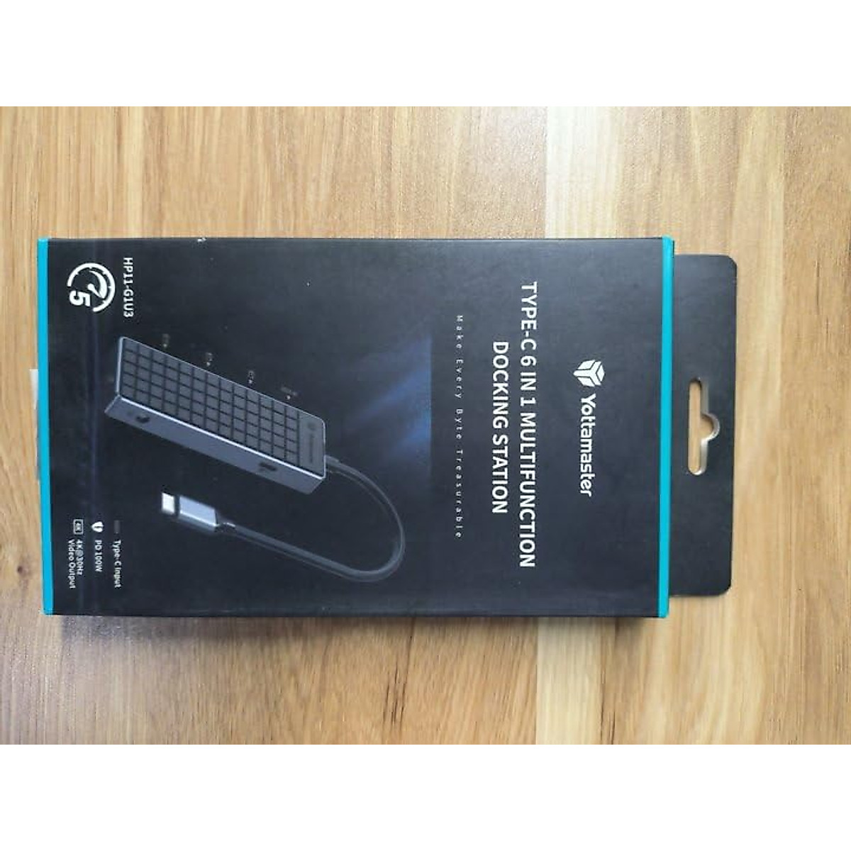 Yottamaster USB C Hub Hdmi Adapter, 6 in 1 USB C Hub Multiport Adapter with 4K HDMI, USBA 3.0, 100W PD, 3.5mm Audio, Compatible with Type C Laptop Devices