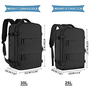 coowoz Large Travel Backpack Women, Carry On Backpack,Hiking Backpack Waterproof Outdoor Sports Rucksack Casual Daypack School Bag Fit 15.6 Inch Laptop with USB Charging Port Shoes Compartment