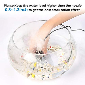 FITNATE Mist Maker, Upgraded Fogger Water Fountain Pond Fog Machine Atomizer for Halloween Gatherings, Festivals, and Other Holidays, with Ceramic Disc Tools