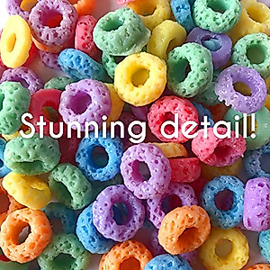 Cereal Candle with Spoon Like Fruit Loops Candle Bowl Gifts Fruit Fruity Scented Funny Novelty Food Cute Candles Fun Cool Cereal Bowl Candle