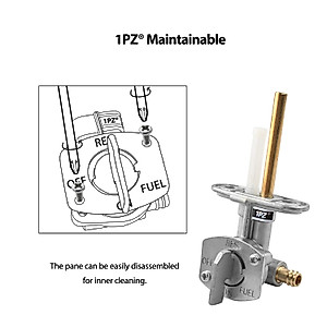 1PZ W35-GL1 Fuel Valve Petcock Shut Off Replacement for Yamaha Warrior 350 YFM350 1987 1988 1989 1990 1991 1992 1993 1994 1995 1996 1997 1998 1999 2000 2001 2002 2003 2004 21V-24500-20-00