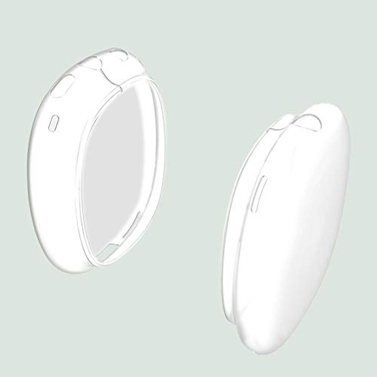 PERFECTSIGHT Earpads Cushions Protectors Cover Case, Soft Silicone Ear Pads Cup Compatible with AirPods Max Headphones, Anti-Scratch, Dust-Proof, Anti-Skid (White)