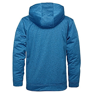 SVACUAM Men's Water-Resistant Fleece Lined Softshell Outwear Mountain Rain Jacket with Hood