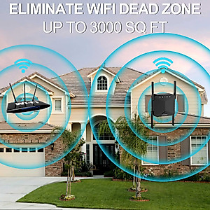 LBWLYW WiFi Range Extender WiFi Repeater 2023 Newest Release Simple Setup Wireless Signal Booster 1-Tap Setup, Supports Access Point, Alexa Compatible Home WiFi Range Extender