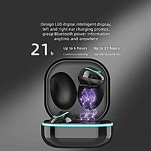 Wireless TWS Headphone Bluetooth 5.0 Earphone HiFi Headset Sports Earbuds with Charge Box for All Smartphone (Color : A)