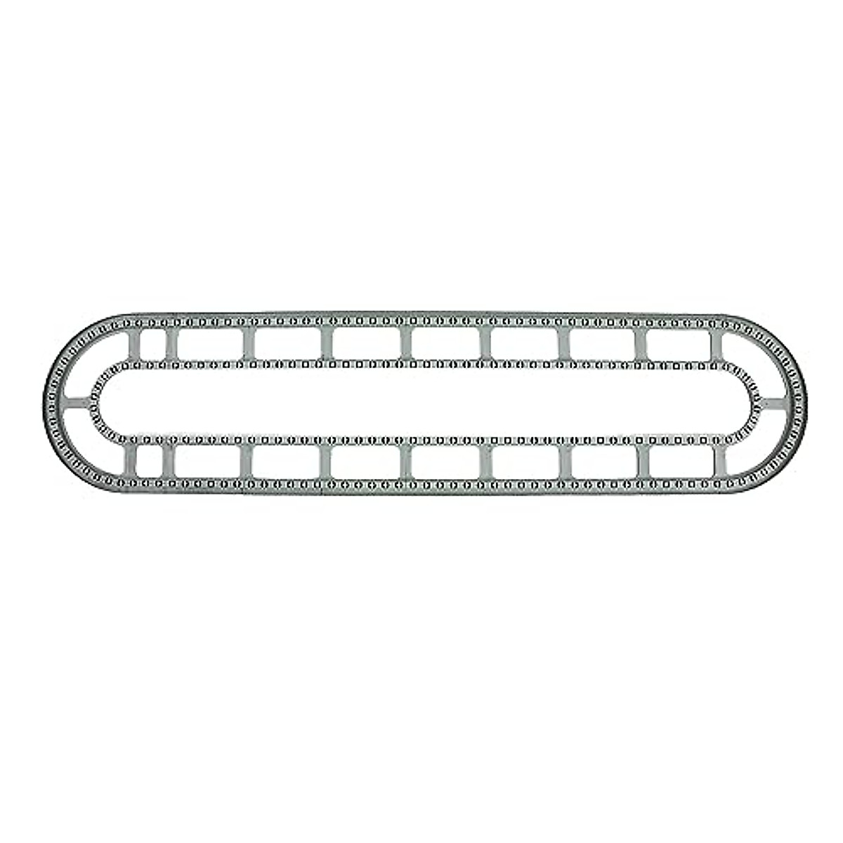 BANLICALI Dining Table, Rotating 360° Manual Adjustable Dining Table, 6.56ft ABS Turntable Serving Train, Round Kitchen Table Turntable for Banquets Party Wedding Milk White Load 10kg/22 lb