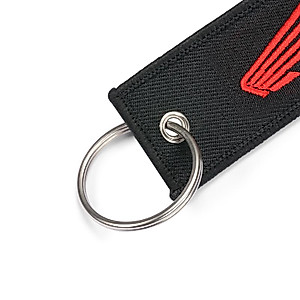 Thcyoe Embroidery Keychain Key Ring Compatible with Honda,Motorcycle Key Chain Keyring for CBR, CB, GL, CM, NC, CFR, X-ADV 750, NSS 750 Series,Accessories for Motorcycle Key