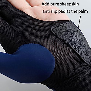 BsoNgo Billiards Glove 3 Finger Pool Glove for Billiard Shooters Carom Pool Snooker Cue Sport for Men & Women, Left Hand