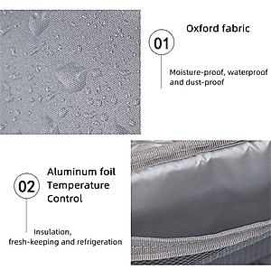 JIJKss Cartoon Bear Warming Mummy Bag?Large capacity cute lunch box,Multifunctional outgoing storage Bag (Pink)