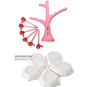 Serving Platter Tray with Bird Shape Food Picks Fruit Snakes Container