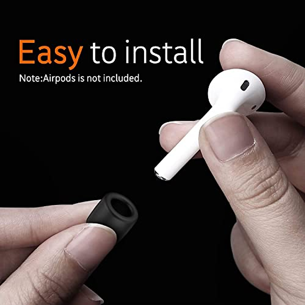 2pcs Silicone Neckband Compatible with Airpods Pro Strap, ROMSEA Anti-Lost Neck Straps Cable Cord Holder Compatible for Apple Airpods pro 2, 3, Pro, 2 & 1 Sports Wire Tether Connector