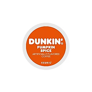 Dunkin Donuts Pumpkin Spice Coffee, 22 coffee pods, compatible with Keurig Coffee Makers