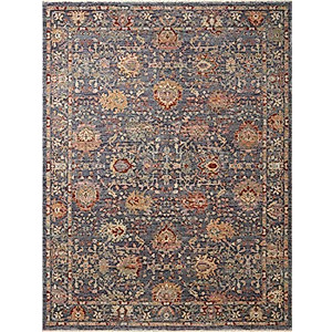 Loloi Giada Collection GIA-01 Grey / Multi, Traditional Area Rug, 5'-0" x 5'-0" Round