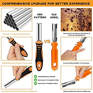 YUYUNLOMN Halloween Pumpkin Carving Tool kit, 13-Piece Professional Stainless Steel Pumpkin Cutting & Carving Set with 10 Templates, Carrying Bag - Perfect for Family Fun Time During Halloween