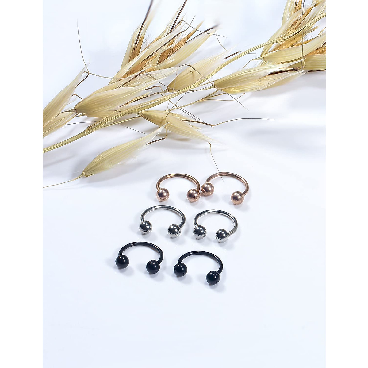 Yaalozei 20G Lip Ring Hoop Piercing Jewelry 20 Gauge Surgical Stainless Steel Septum Nose Hoop Eyebrow Lip Smiley Ring Cartilage Helix Tragus Daith Rook Earring Hoop Piercing Jewelry Men Women Silver