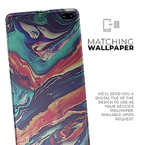 DesignSkinz Liquid Abstract Paint Remix V3 Protective Vinyl Decal Wrap Skin Cover Compatible with The Samsung Galaxy S20 (Screen Trim & Back Glass Skin)