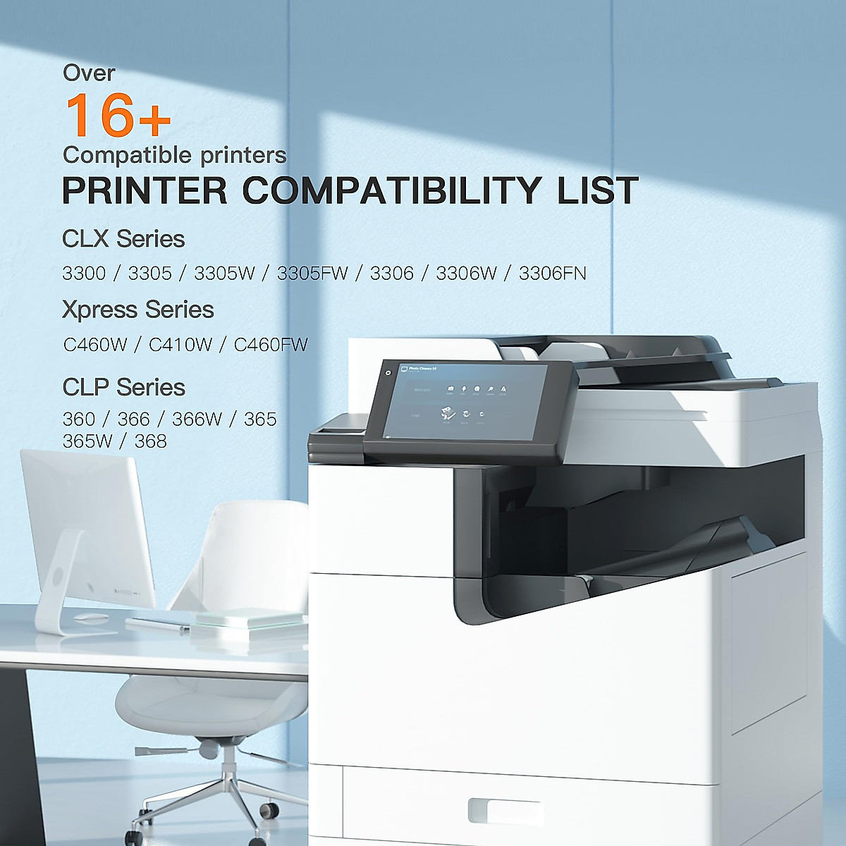 E-Z Ink (TM) Compatible Toner Cartridge Replacement for Samsung 406 406S CLT-K406S CLT-C406S CLT-M406S CLT-Y406S to use with Xpress C460W C410W (1 Black, 1 Cyan, 1 Magenta, 1 Yellow, 4 Pack)