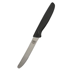 The Kosher Cook Parve Green Kitchen Knife – 4.5” Steak and Vegetable Knife - Razor Sharp Curved Tip, Straight Edge - Color Coded Kitchen Tools