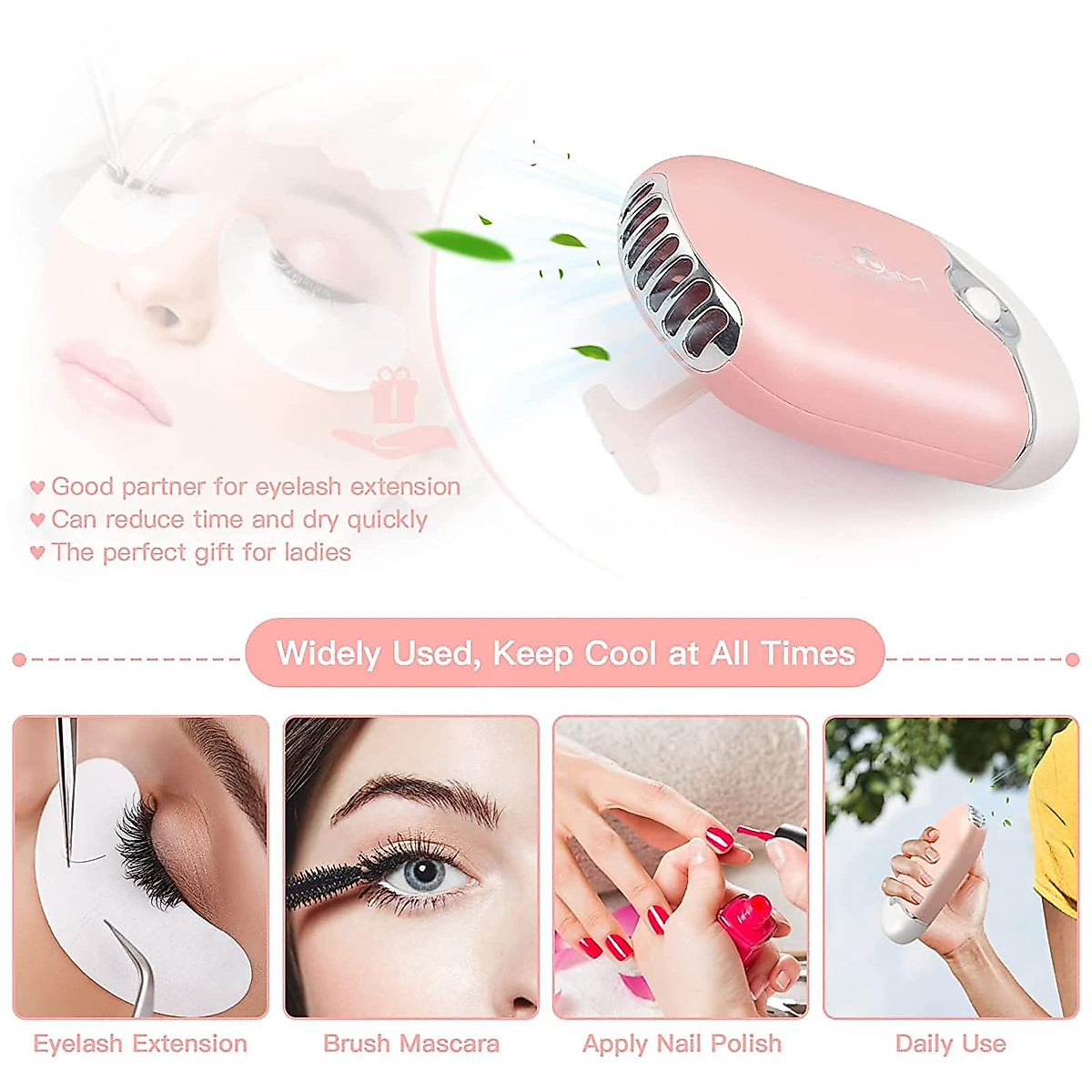 Shmian Lash Shampoo for Lash Extensions, 50ml Eyelash Foam Cleanser and 50 Pcs Eyelash Brush and Rinse Bottle Mini Fan Oil Free/Sulfate Free Eyelash Wash Remover For Eyelash Extension Makeup Removel