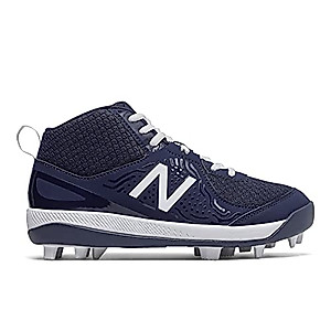 New Balance 3000 V5 Molded Baseball Shoe, Navy Blue/White, 11.5 US Unisex Little Kid