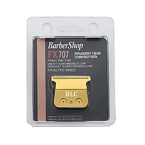 Replacement DLC 2.0 Blades Compatible with BaBylissPRO FX787(FX787G/FX787B2/FX787RG/ FX787S) and FX726,for Outlining Hair Trimmers FX787 and Trimmers FX726,Gold