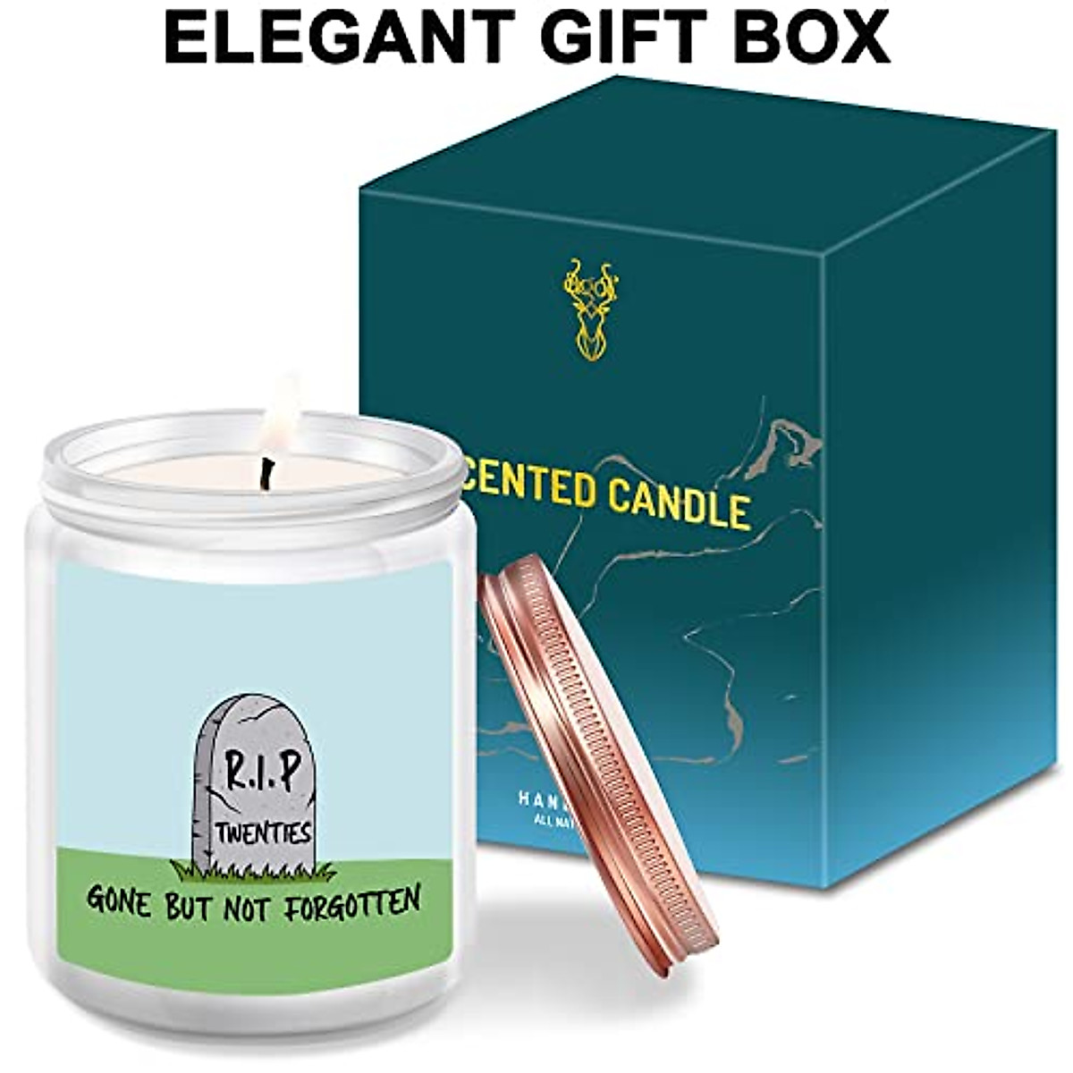 Funny 30th Birthday Gifts - Unique 30th Birthday Gifts for Her, Him - Turning 30 Year Old Best Friend, Girlfriend, Boyfriend, Women, Men Birthday Gift - Lavander Scented Candles