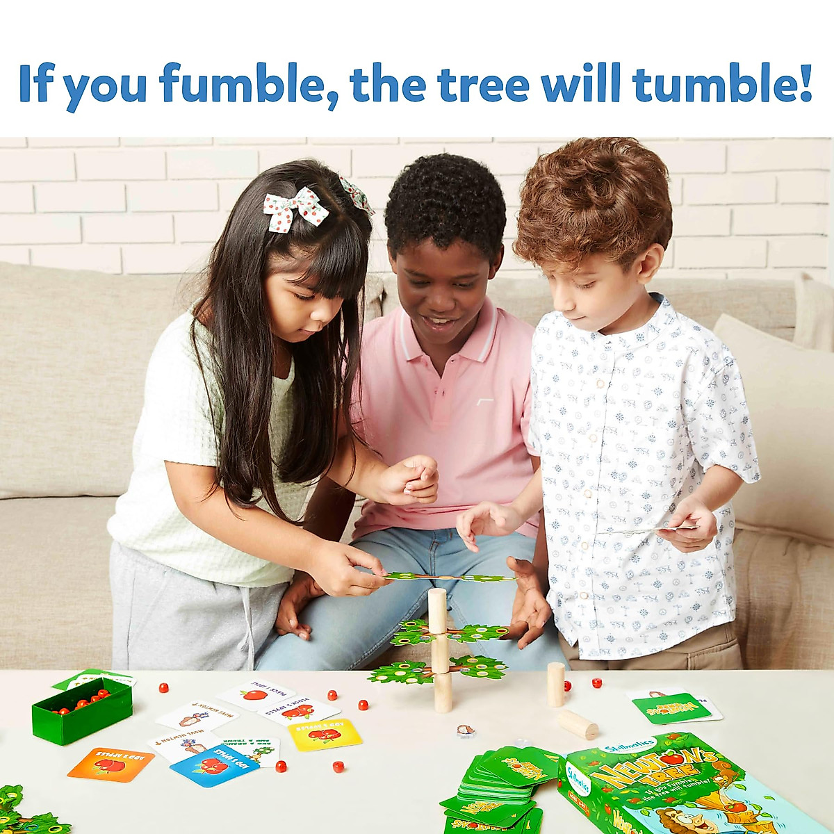 Skillmatics Newton's Tree | Fun Family Game of a Tumbling Tree | Balancing, Stacking, Strategy and Skill Building | Gifts for 6 Year Olds and Up