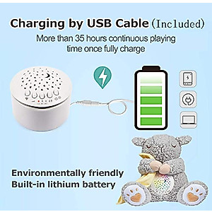 BEREST Rechargeable Dreamy Sheep, Baby Cry Sensor Mom's Heartbeat Lullabies & Shusher White Noise Machine, Nursery Decor Night Light Projector, Toddler Crib Sleeping Aid, Baby Shower Gifts Portable