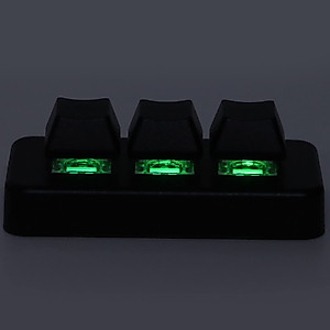 Yoidesu USB Mini 3 Keys Keypad 2.4G Mechanical Gaming Keyboard One Handed Programming Macro HID Standard Keyboard, RGB Backlight, Bluetooth Connection for Dos for Windows for