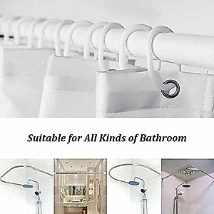 ZMMB Christmas Shower Curtain 4 Piece Sets with Non-Slip Rugs,Toilet Lid Cover and Bath Mat,Christmas Shower Curtain with 12 Hooks Bathroom Set Holiday Home Decor