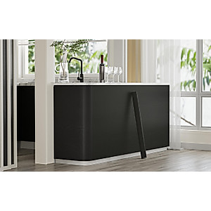 Oxdigi Black Wood Contact Paper - 23.6 x 196 Inches - Self-Adhesive, Removable and Waterproof - Ideal Peel and Stick Wallpaper for Cabinet, Countertop, Desktop, Rental Property, Kitchen