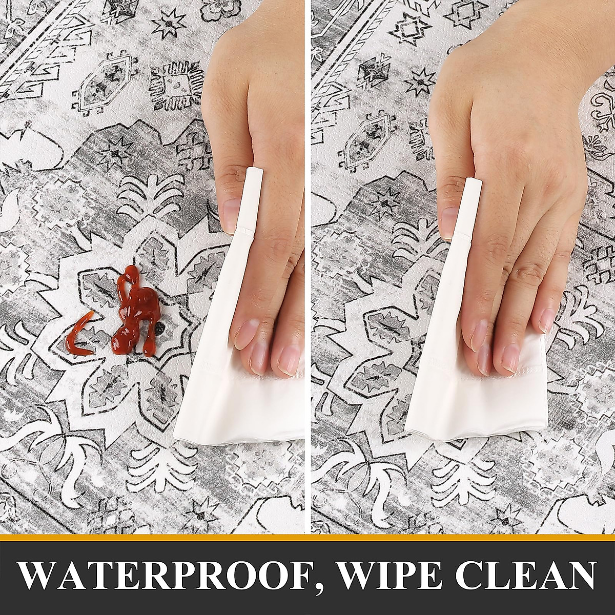 Pauwer Anti Fatigue Kitchen Mat Set of 2 Non Slip Kitchen Mats for Floor Cushioned Kitchen Rugs Comfort Standing Mat Farmhouse Waterproof PVC Foam Kitchen Floor Mat Runner