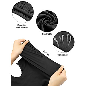 9 Pieces ski mask for Men Full face mask shiesty mask Balaclava pasamontañas Hombre for Outdoor Use Black