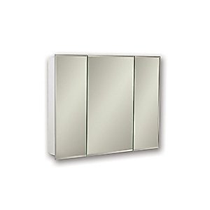 Jensen 255248X Tri-View Bevel Mirror Medicine Cabinet, 48" x 28.25"