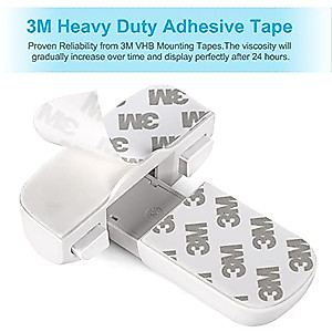 CLYMENE Refrigerator Fridge Freezer Door Lock for Kids, Child Proof Refrigerator Latch Lock to Keep Door Closed, No Tools Required and Easy Installation (White)