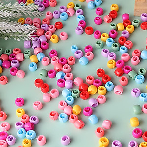 Lusofie 300Pcs Mini Claw Clips Hair,Rainbow Small Hair Clip Colorful Bead Hair Pins Tiny Plastic Clips Hair Accessories for Women Girls Kids(Random Color)