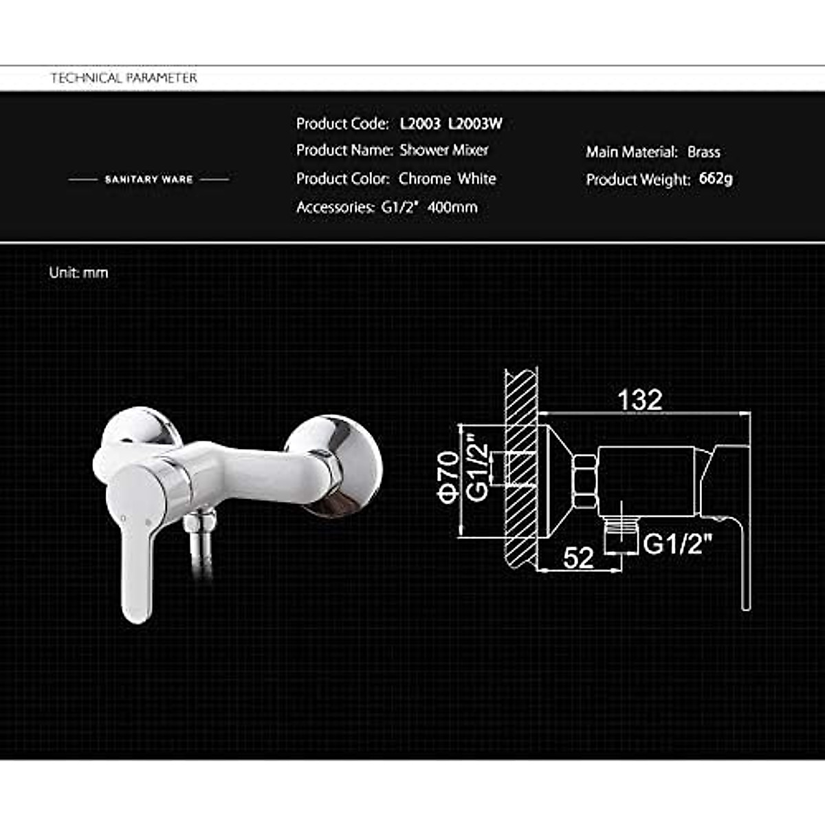RONPOTY Kitchen Taps Bathroom Bathtub Faucet 1 Set Cold Hot Water Bath Bathtub Faucets Outlet Pipe Surface Chrome Plated Shower Head