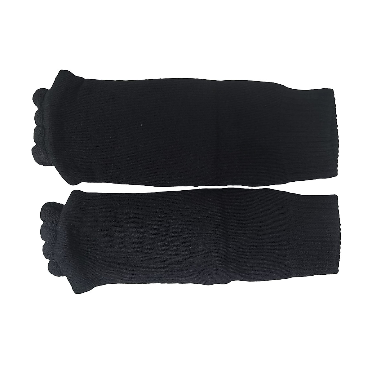 Homrap Women Toe Separator Socks Toeless Foot Alignment Socks for Yoga GYM Massage Pain Relief Improves Circulation Stretchy (Black)