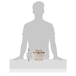 GUND Pusheen The Cat Squisheen Log Plush, Squishy Stuffed Animal for Ages 8 and Up, Gray, 11”