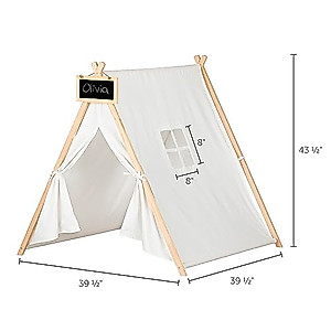 South Shore Sweedi Organic Cotton and Pine Play Tent with Chalkboard