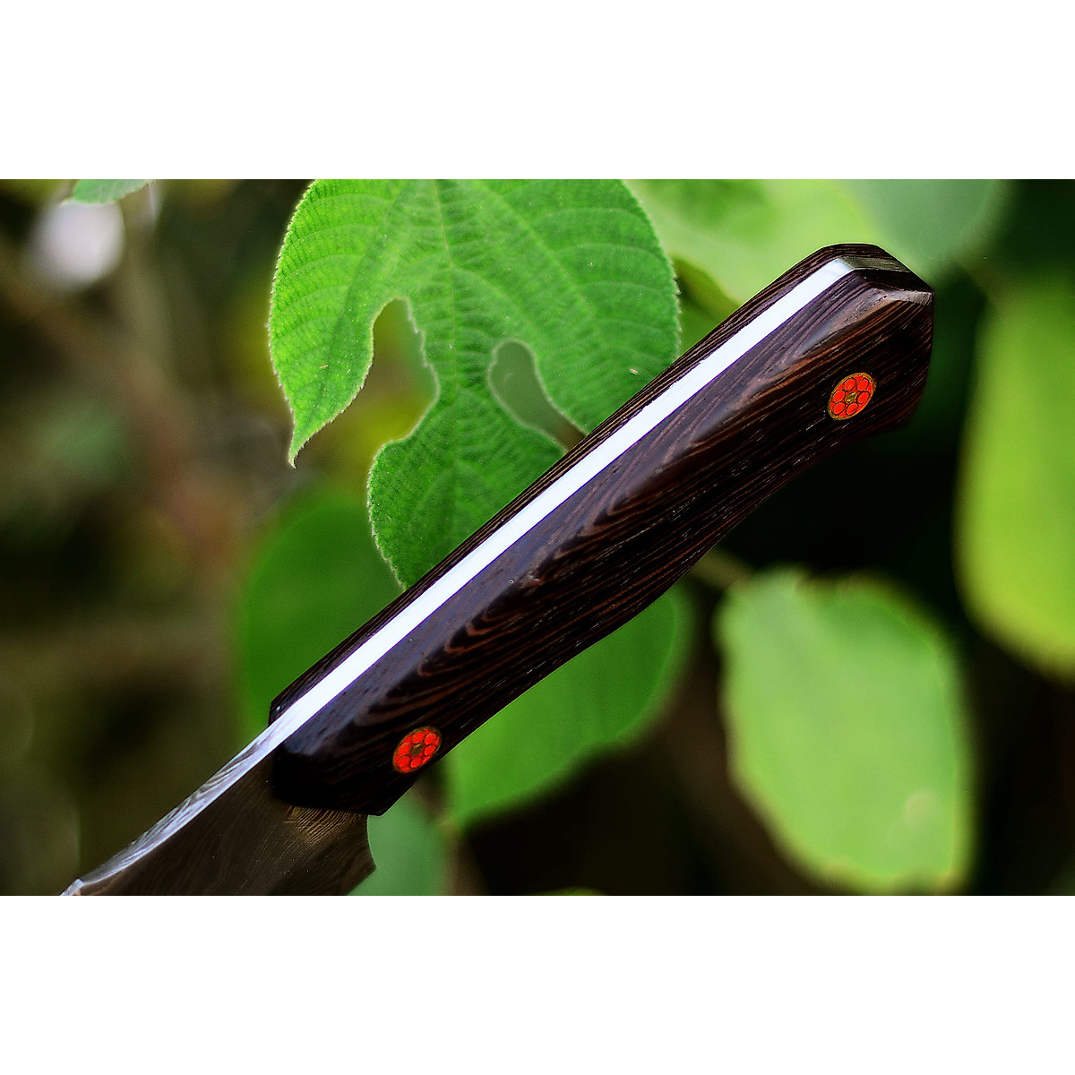 SHARD Hunting knife, Handmade Damascus Steel Hunting Knife, Hunting Knife with Sheath,Fixed Blade Knife with Sheath,BushCraft Full Tang Fixed Blade Hunting Knife, Camping Knife, Survival Knife