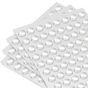 TIONTURE 256 Pcs Cabinet Door Bumpers Rubber Self Adhesive Pads for Drawers Noise Dampening Bumper Pads Glassware Picture Frames Small Furniture