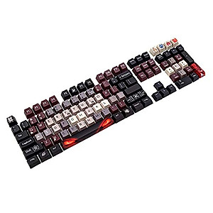 YBEST, YIFAN 108Pcs PBT Dye-sub OEM Profile Keycaps Set for 61648796104 Customized Gaming Mechanical Keyboard - Ninetales