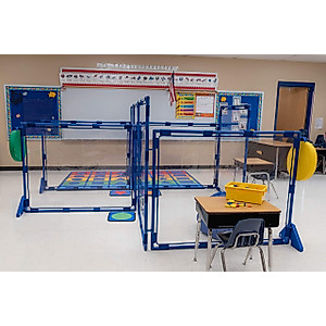 Children's Factory Big Screen Clear PlayPanel Super Set - 8, Kids Room Dividers, Classroom Privacy Screens, Clear