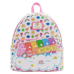 Loungefly Care Bears Stare Rainbow Womens Double Strap Shoulder Bag Purse