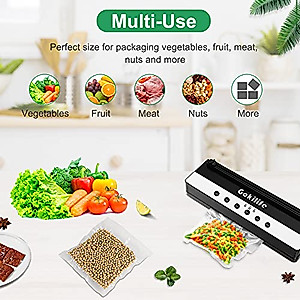 Gokilife Vacuum Sealer Bags - 100 Plus Pint Size 8" x 10" for Food Saver, Commercial Grade PreCut Bags with BPA Free and Heavy Duty, Seal a Meal, Great for Vac Storage, Meal Prep or Sous Vide