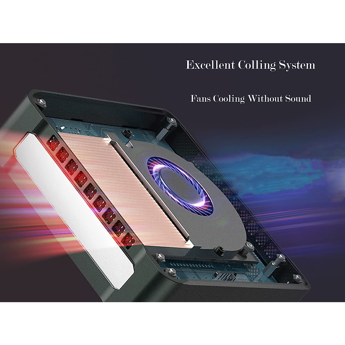 Mini PC, Intel i7-8565U(up to 4.6GHz) Mini Desktop Computer, 16GB DDR4 512GB NVMe SSD Mini Computers Windows 11 Pro, 4K Triple Display Output, Iris Xe Graphics, RJ45 LAN WiFi6 BT5.2, USB 6 Ports