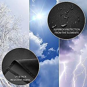 Pure Grill 30-inch Smoker BBQ Grill Cover for Electric Vertical Smokers - Universal Fit, Heavy-Duty, Waterproof, Fade Resistant Fabric (Cover - 19&quot; x 17&quot; x 30&quot;)