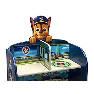 Delta Children Wooden Playhouse 4-Shelf Bookcase for Kids, PAW Patrol